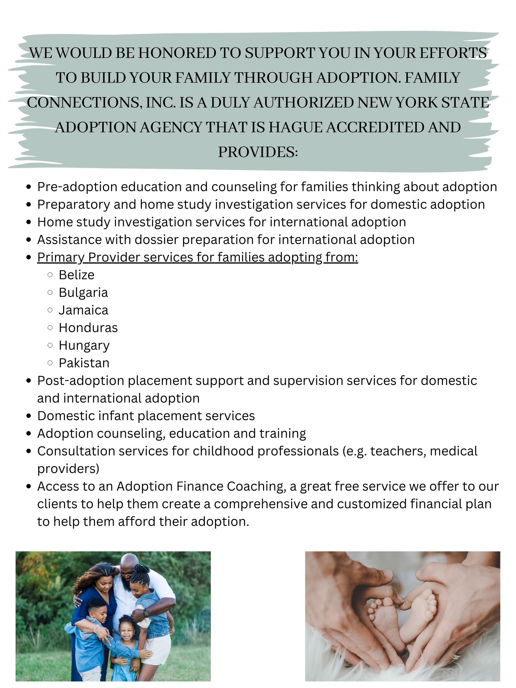 Adoption Options: Domestic & International Adoption | Family Connections